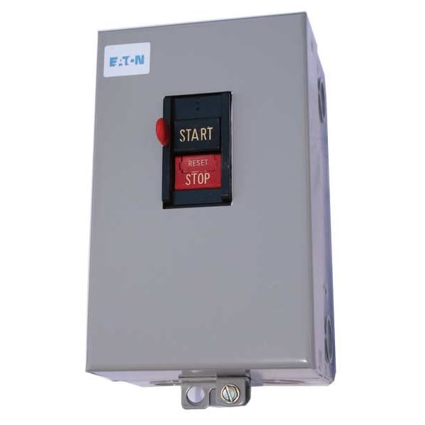 Eaton Manual Motor Starter, NEMA M-1, 3 P, 3 Phase, Push Button, 5 A ...