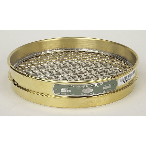 Advantech Sieve, No 12, B/S, 8 In, Half Ht 12BS8H | Zoro
