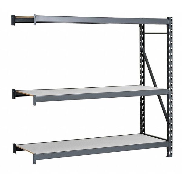Edsal Add-On Bulk Storage Rack, 24" D, 48" W, 3 Shelves ERL482472A | Zoro