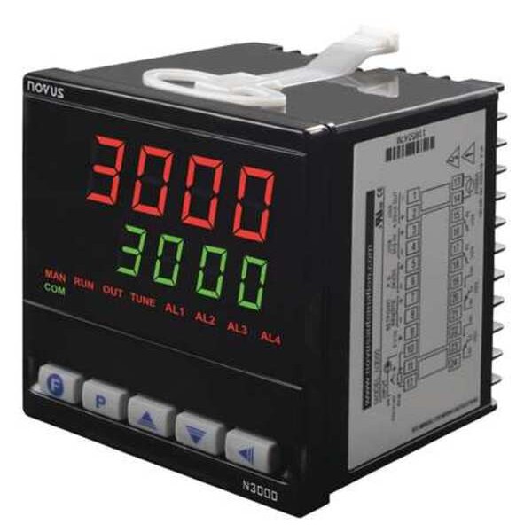 Novus Temperature Process Controller, 1/4 DIN N3000 | Zoro
