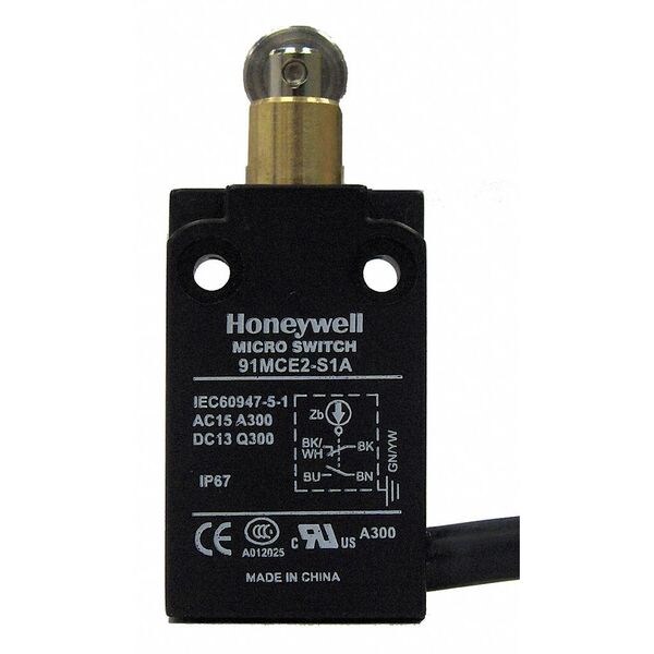 Honeywell Micro Switch General Purpose Limit Switch, Plunger, Roller, 1NC/1NO, 10A @ 300V AC ...