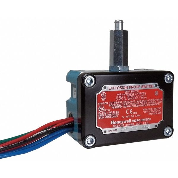 Honeywell Explosion Proof Limit Switch, Plunger, 2NC/2NO, 10A at 250V ...