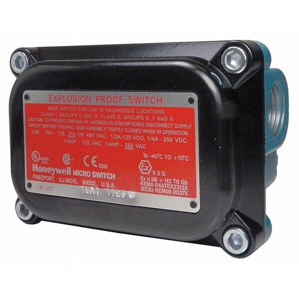 Honeywell Explosion Proof Limit Switch, Roller Lever, Rotary, 1NC/1NO ...