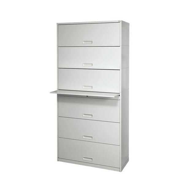 Datum Storage 36" W Locking File Cabinet, Gray, Letter SN26LT6 | Zoro