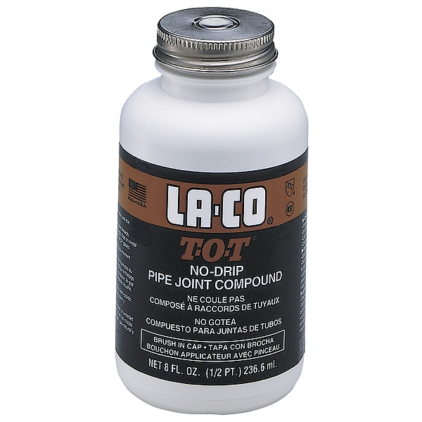 Markal Pipe Thread Sealant 8 fl oz, Brush-Top Can, T-O-T, Gray, Paste ...