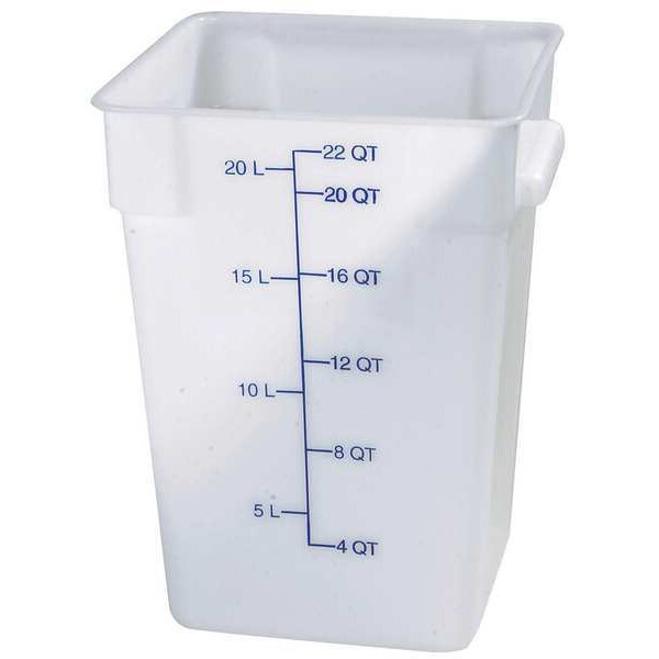 Carlisle Foodservice StorPlus Square Container, 22 qt., PK6 1073602 | Zoro