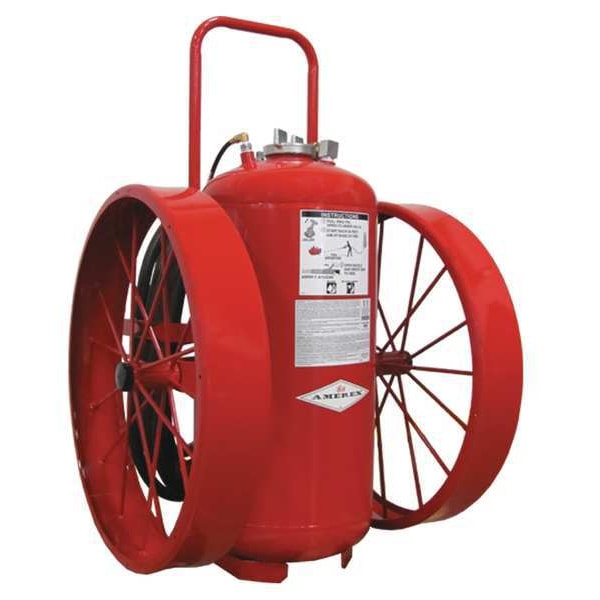 Amerex Wheeled Fire Extinguisher, ABC, Red 491 | Zoro