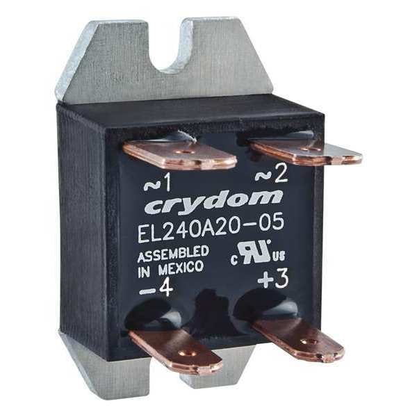Crydom Solid State Relay, 1 Phase, Quick Connect, Panel, SCR EL240A10 ...