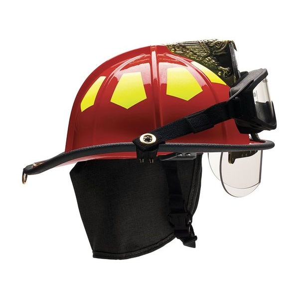 Bullard Fire Helmet, Red, Fiberglass US6RDBRK2 | Zoro