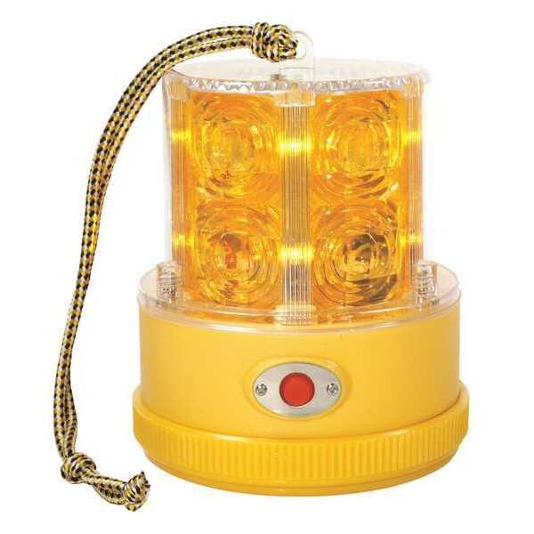 Grote Warning Light, LED, Ambr, Mag, Rnd, 4-1/4 Dia 77913 | Zoro