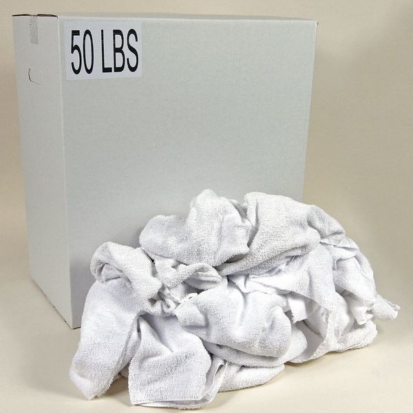 G206050PC Recycled Cotton Terry Towels Cloth Rag 50 lb. 14" x 17 ...