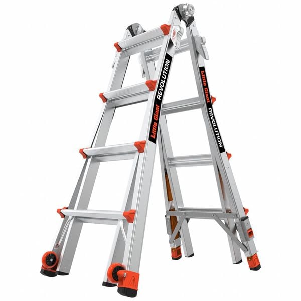 Little Giant Ladders Multipurpose Ladder, Not Available, Aluminum, 300 ...