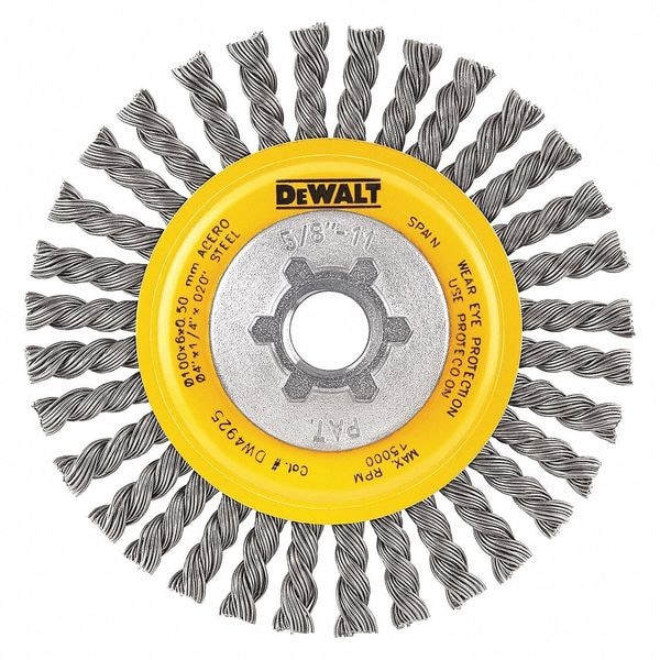 Dewalt 4" x 5/8"-11 HP .020 Carbon Stringer Wire Wheel Bulk, PK6 ...