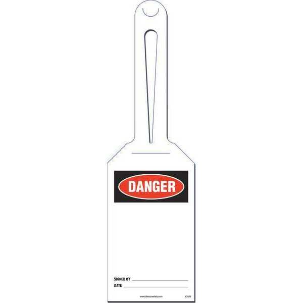 Idesco Safety Danger Loop Safety Tag, PK10 KML309A | Zoro