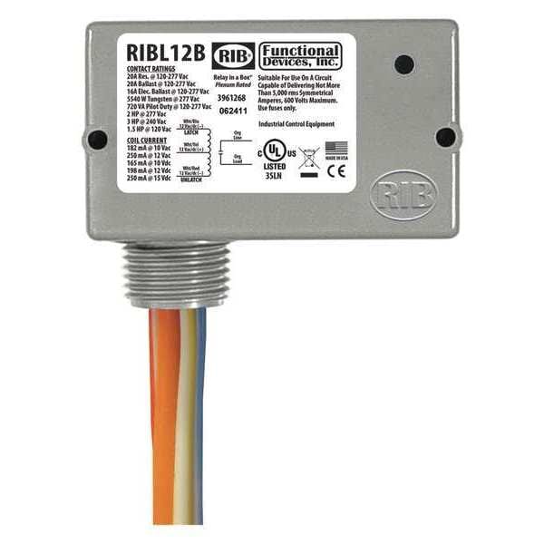 Functional Devices-Rib Mechanically Latching Relay, 12Vac/DC RIBL12B | Zoro