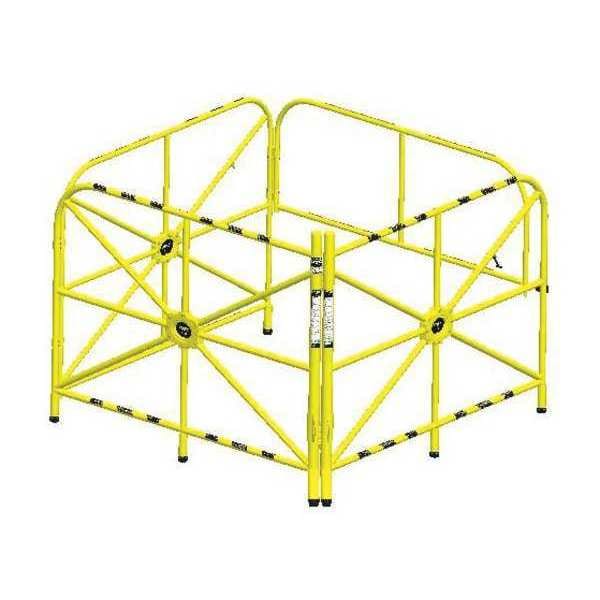 Msa Safety Manhole Guard, Int Mast, 42", L, IX IN-2324 | Zoro