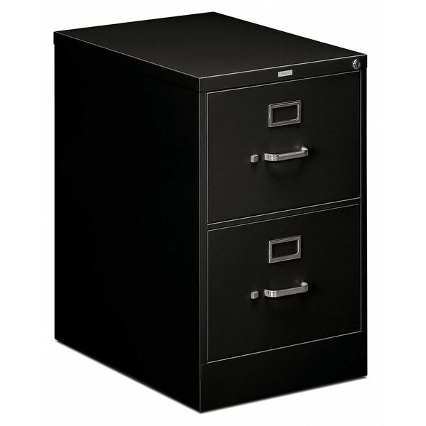 Hon 2 Drawer File Cabinet, Black, Legal H512C.P.P | Zoro
