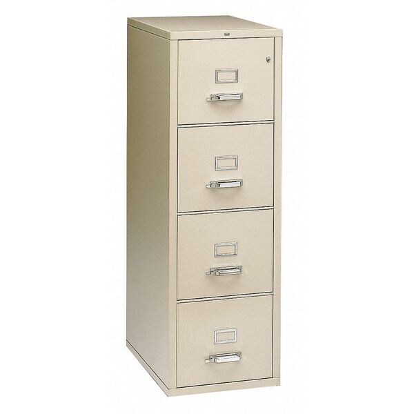 Hon 4 Drawer Fire-Resistant Vertical File Cabinet, Putty, Letter H54.P ...