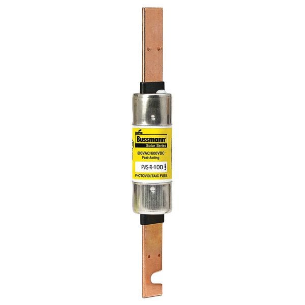 BUSSMANN 100A, 600V AC, Fast-Acting, Solar Fuse, - PVS-R-100