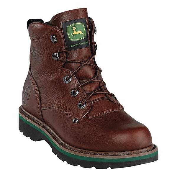 John Deere Size 16 Men's Steel Boots, Brown JD6393 16W | Zoro