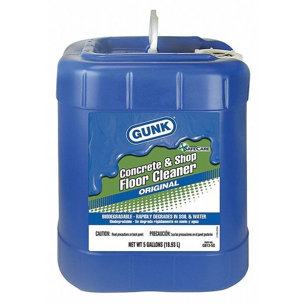 Gunk Floor Cleaner, Biodegradable, 5 gal. GB13-5G | Zoro