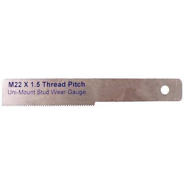 Haltec Thread Pitch Gauge, M22x1.5 GA-200 | Zoro