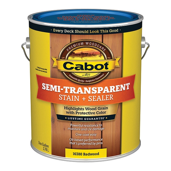 Cabot Semi-Transparent Stain + Sealer Low VOC 140.0016380.007 | Zoro