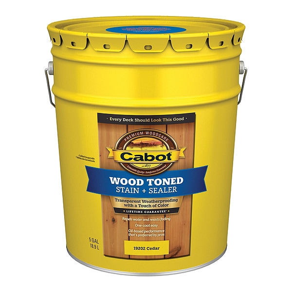 Cabot Wood Toned Stain + Sealer Low VOC 140.0019202.008 | Zoro