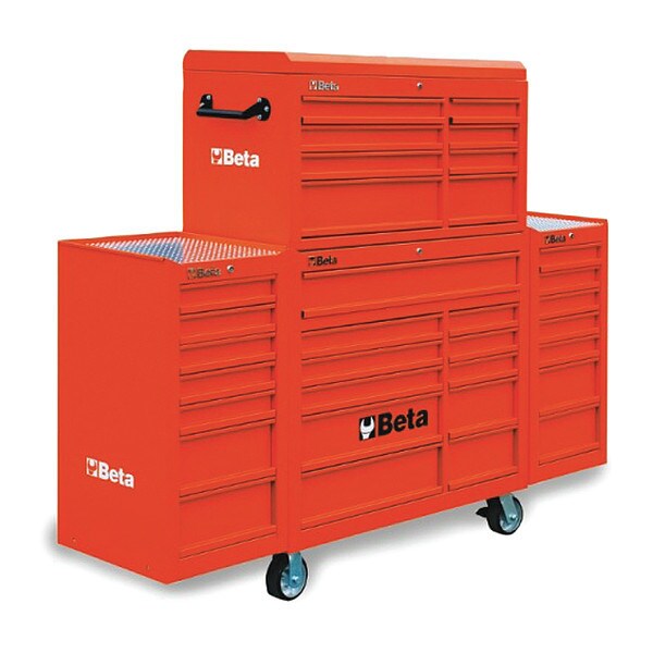 Beta Mobile Roller Cabinet, 33 Drawer, Red 038000202 | Zoro