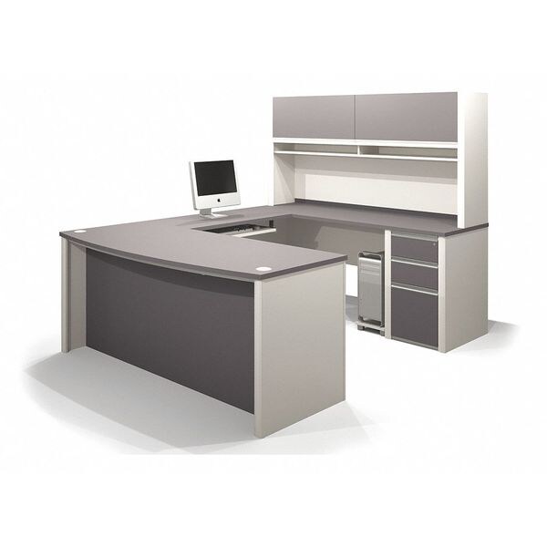 Connexion U Shaped Workstation Including Assembled Pedestal Workstation ...