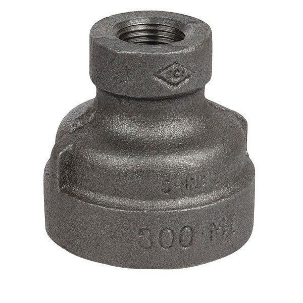 Zoro Select Reducer Coupling Reducing Coupling, 2" x 3/4" Pipe, FNPT ...