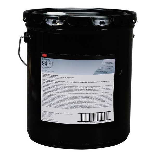 3M Spray Adhesive, Hi-Strength 94ET Series, Clear, 16 oz, Pail 94ET | Zoro