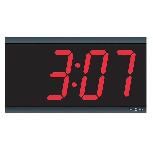 Zoro Select 11-1/2" Digital Synchronized LED POE Clock, Black ...