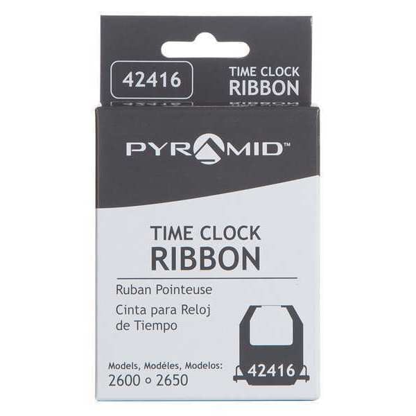 Pyramid Time Clock Replacement Ribbon, Black/Red 42416 | Zoro