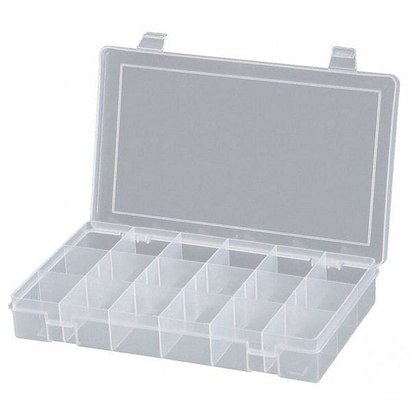 Durham Mfg Compartment Box with 18 compartments, Plastic, 1-3/4" H x 10 ...