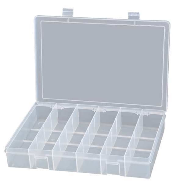 Durham Mfg Compartment Box with 6 compartments, Plastic, 2 5/16 in H x ...
