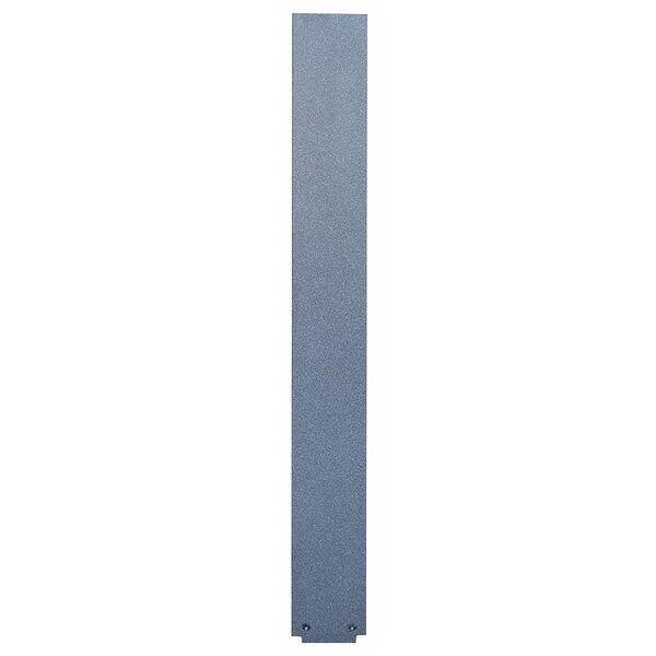 Global Partitions 82" x 6" Pilaster Toilet Partition, Phenolic, Ebony ...
