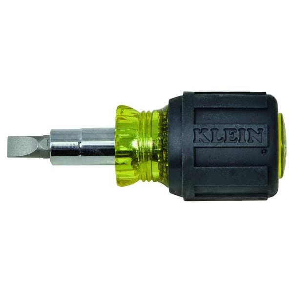 Klein Tools Multi-Bit Screwdriver / Nut Driver, 6-in-1, Stubby, Ph, Sl ...