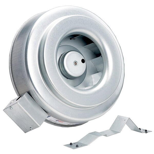 Fantech Steel 16"D, 18"H, 8"W Inline Duct Fan 56004 | Zoro