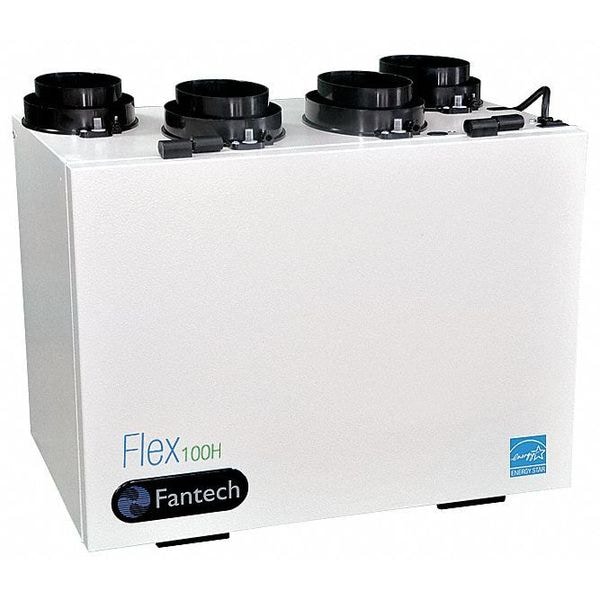 Fantech Heat Recovery Ventilator, 120V, 140 CFM FLEX 100H | Zoro