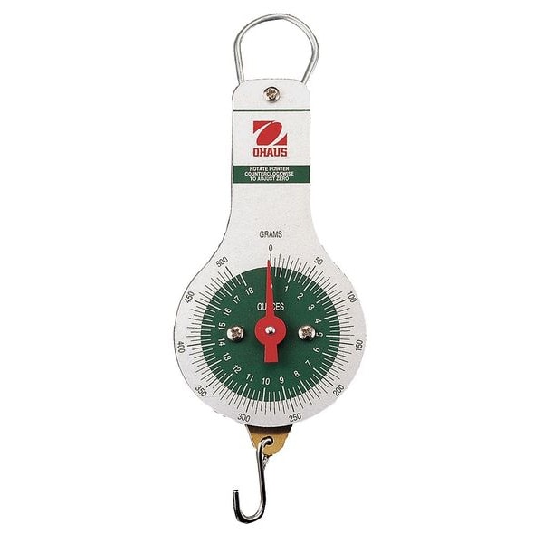 Ohaus Spring Scale, 500g/18 oz. Capacity 8012-MA | Zoro