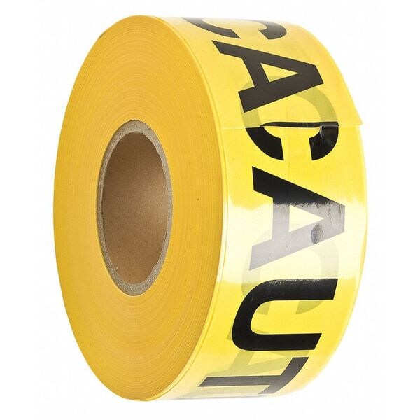 Brady Barricade Tape, Yellow/Black, 1000ft x 3In 91450 | Zoro