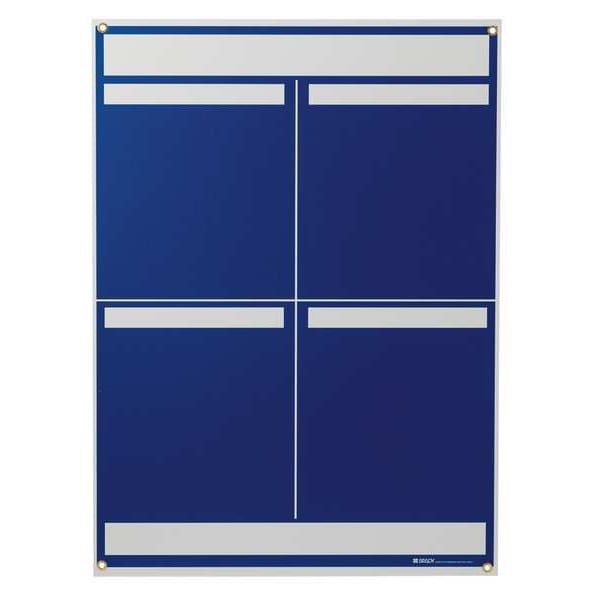 Brady LEAN METRIC BOARD 25INX34.25INBLUE 114611 | Zoro