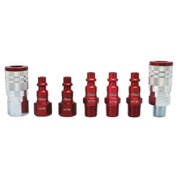 Milton Industrial Red Coupler/Plug Kit, 7 pcs. S-307MKIT | Zoro