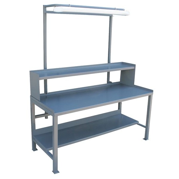 Jamco Heavy Duty Fixed Work Bench, Steel, 72" W, 34" Height, 3000 lb ...