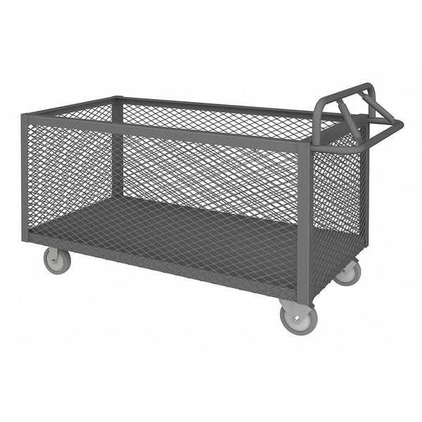 Zoro Select Mesh Box Truck, 1400 lb., 54 In.L 4STE-EX-2448-5PU-95 | Zoro