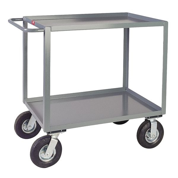 Jamco Utility Cart with Lipped Metal Shelves, Steel, 1,200 lb Load ...