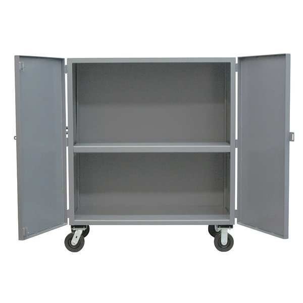 Jamco Solid-Sided Metal Security Cart with Fixed Shelves, 3,000 lb ...