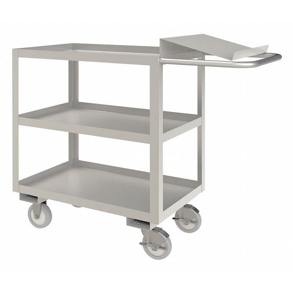 Durham Mfg Corrosion-Resistant Order-Picking Utility Cart with Lipped ...