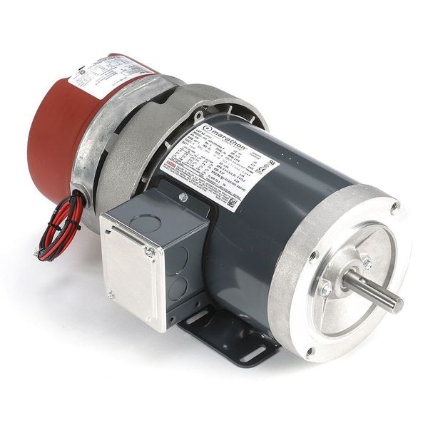 Leeson Brake Motor, TEFC, 1/2 HP, 56C, 208-230/460 056T17F5349 | Zoro